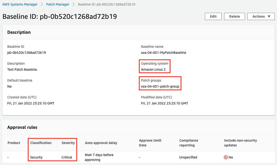 Create a custom patch baseline with SSM Patch Manager (Linux) | Awstut