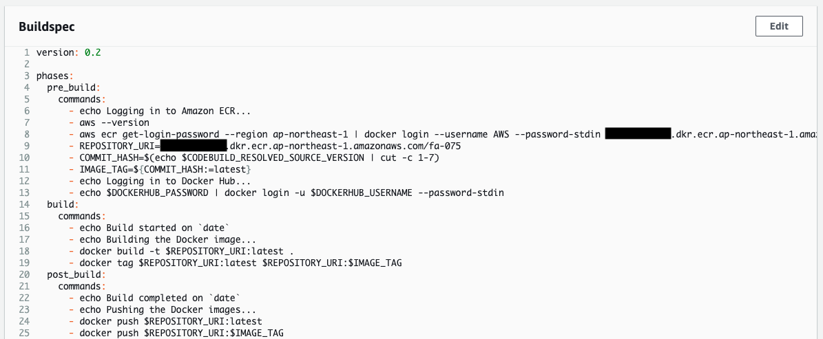 CodePipelineを使ってCodeCommitプッシュをトリガーにしてECRにイメージをプッシュする | Awstut