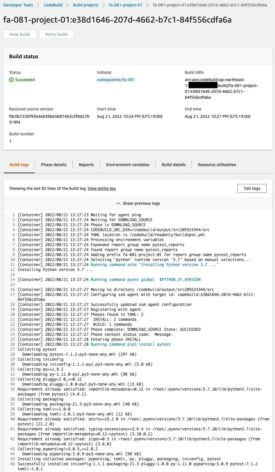Setting Up Test Units In Codepipeline Awstut