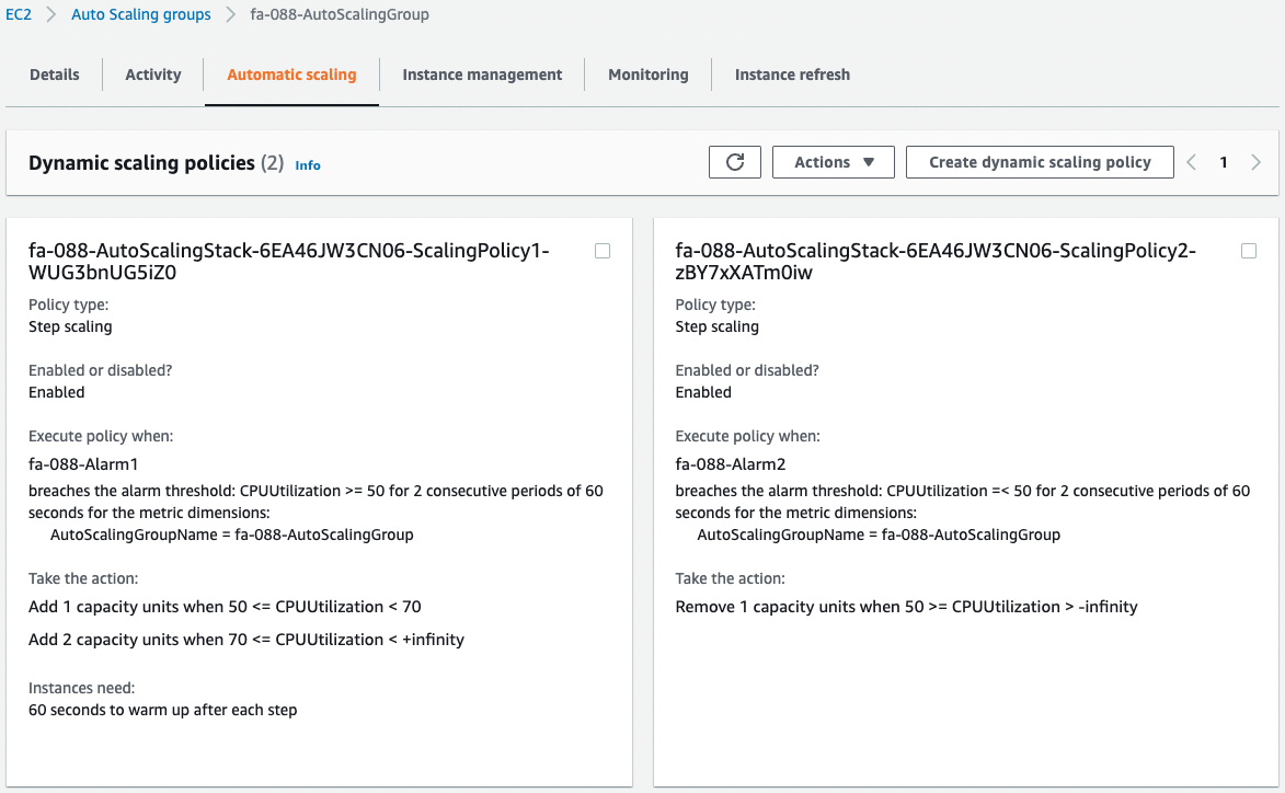Ec2 Auto Scaling Step Scaling Based On Cpu Utilization Awstut