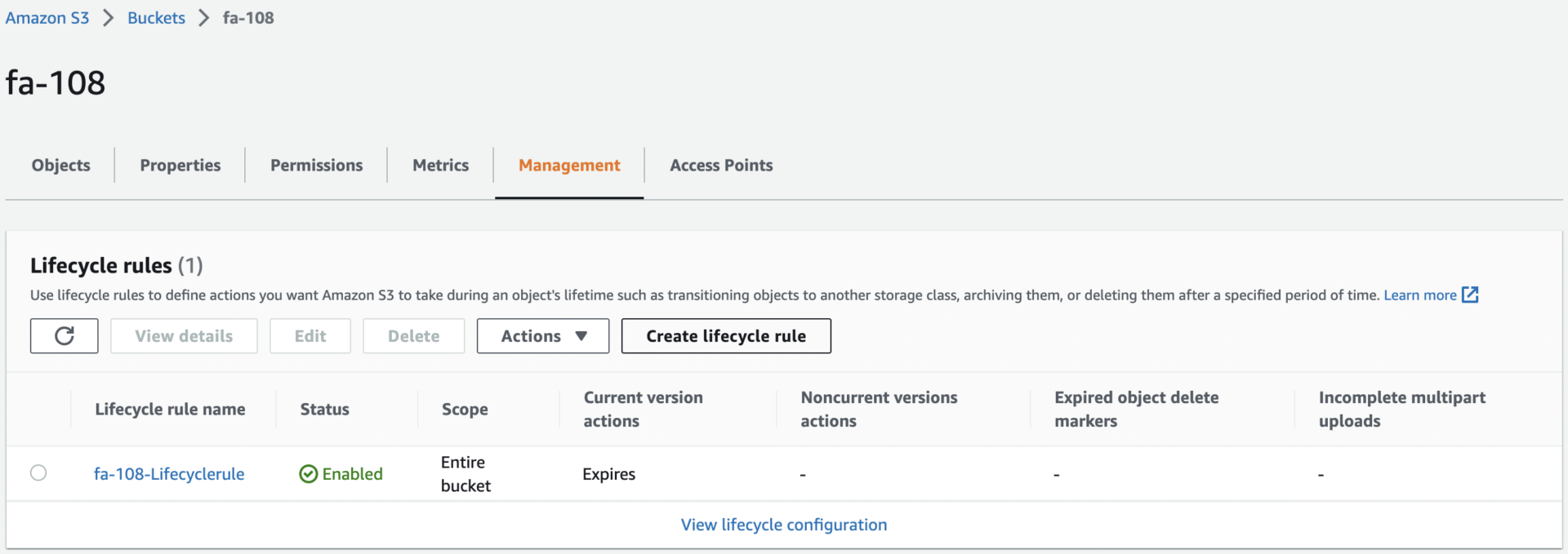 S3ライフサイクルルール – 期限切れのオブジェクトを削除する | Awstut