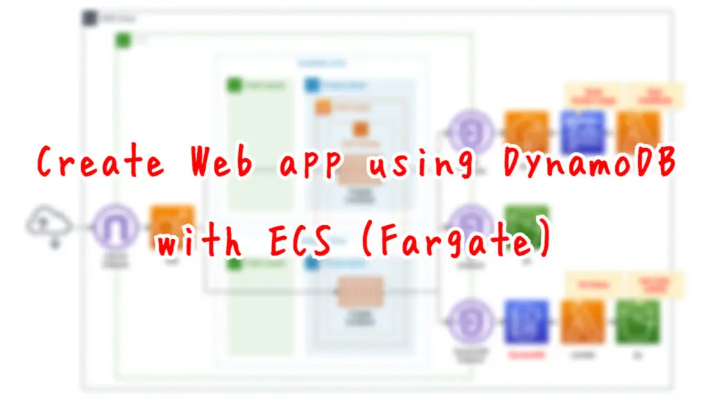 Create Web App Using Dynamodb With Ecs Fargate Awstut