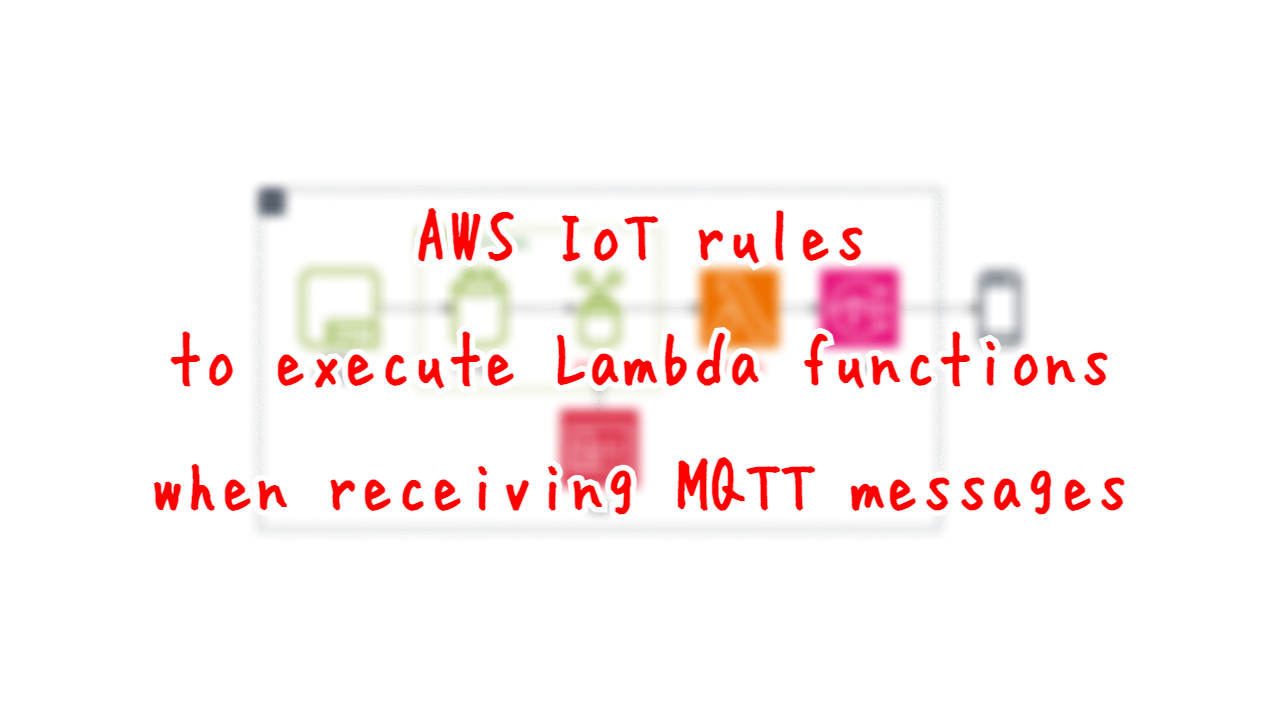 Aws Iot Rules To Execute Lambda Functions When Receiving Mqtt Messages